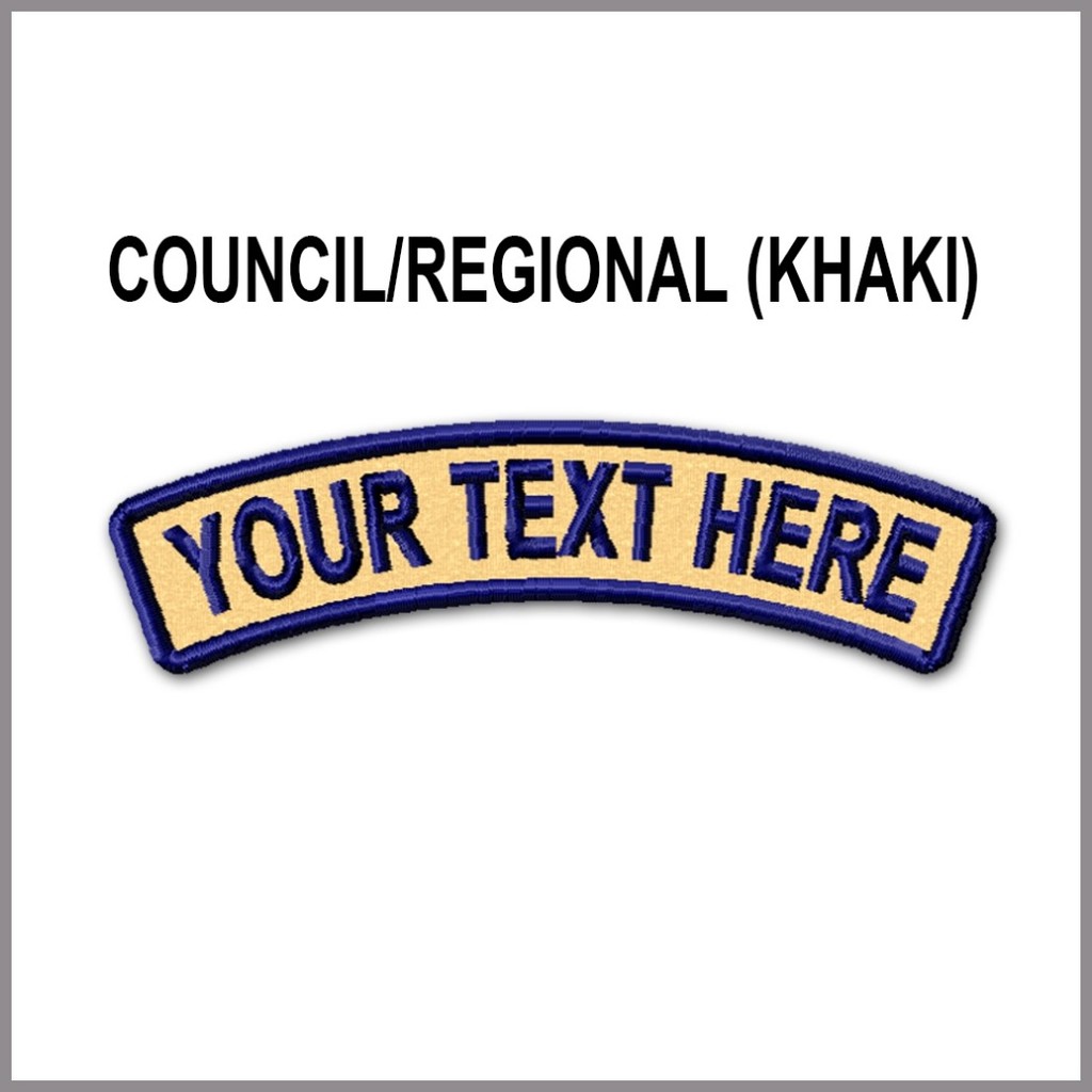 Customized Embroidered Name Cloth Patch for Scouts-Council Strip ...