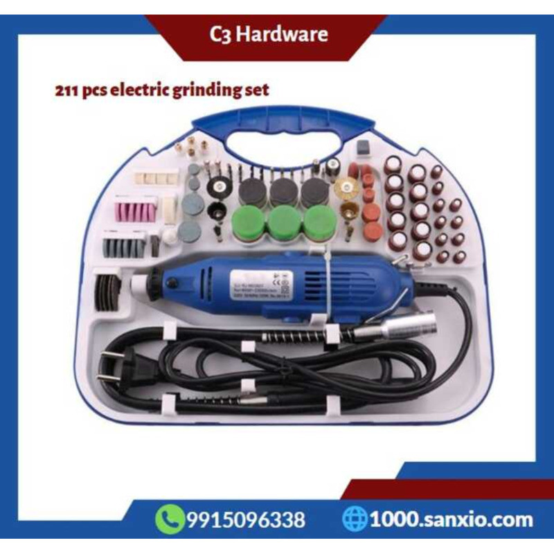 211 Pcs Mini Grinder Tools Electric Drill Accessories Set Mini Rotary ...