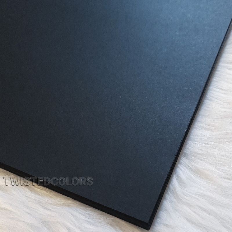 50 Pcs Black Cardstock Scrapbook Paper Black Paper Invitation Card ...
