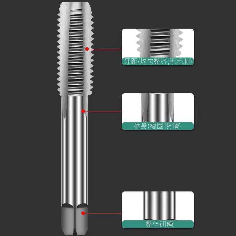 Hand M3-M24 Set of Two Taps Thread Drill Self-Tapping Super Strong Tap ...