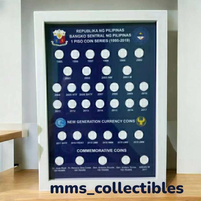 1 PISO COIN SERIES WITH GLASS FRAME | WALL DECOR 8D5 | Shopee Philippines