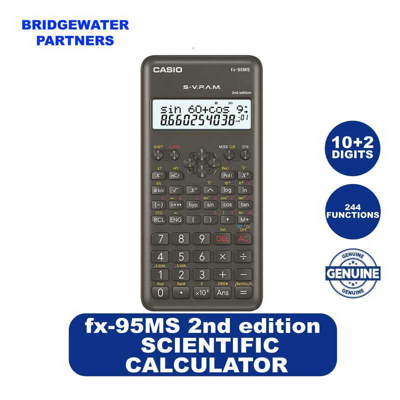 Casio Fx-95Ms 2Nd Edition Scientific Calculator 7D3 | Shopee Philippines