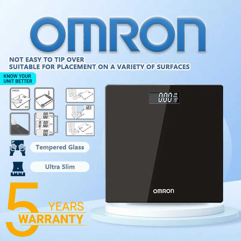 Omron Digital Weighing Scale USB Charge Human Body Fat Analysis LCD ...