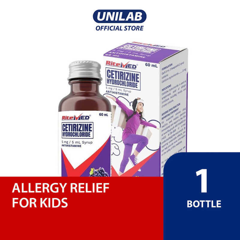 32 Unilab - Ritemed Cetirizine 5Mg/5Ml Syrup 60Ml 1 Bottle Relieve ...