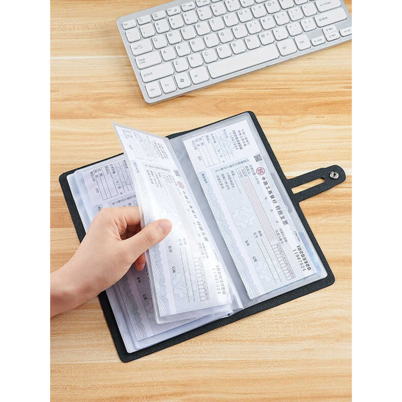 Multi-Functional Bank Statement Ticket Book Holder Business Card ...