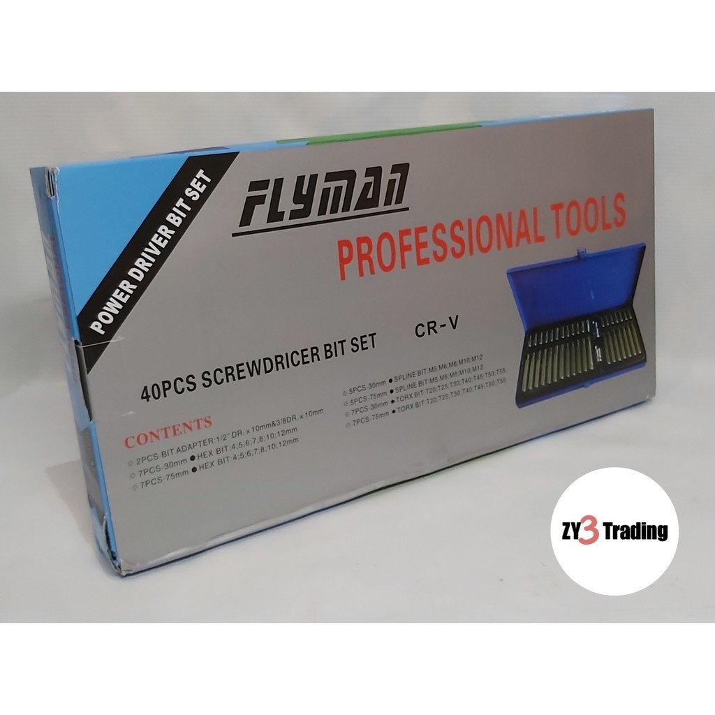 Flyman Allen Socket Wrench 40 Pcs.Screwdriver Bit Set | Shopee Philippines