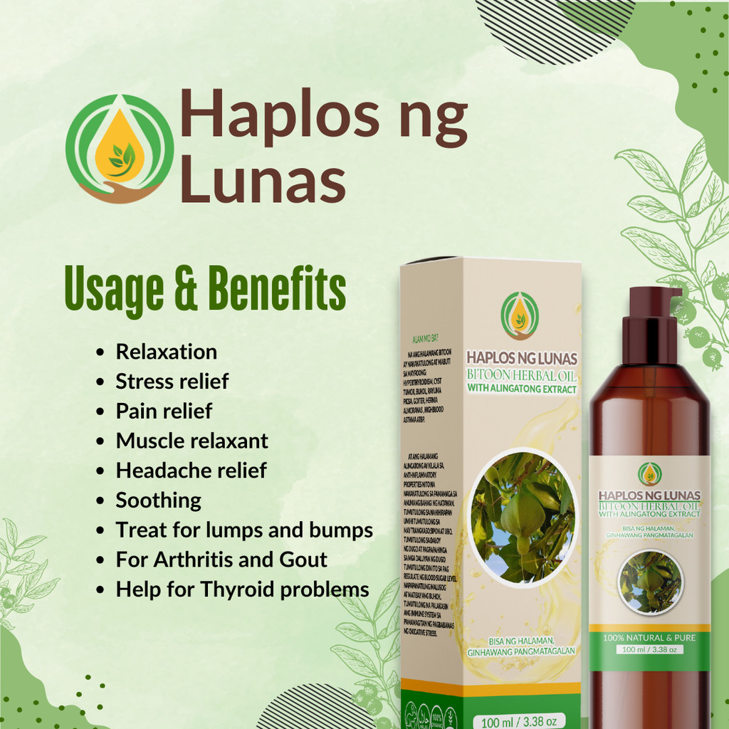 Haplos ng Lunas Alingatong Miracle Oil Original – Herbal Healing & Body ...
