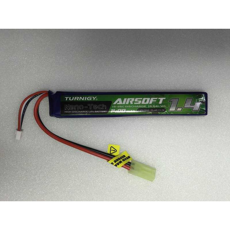 Turnigy Nano-Tech 1400Mah 3S 11.1V 15~25C Lipo Pack Tootsie | Shopee ...