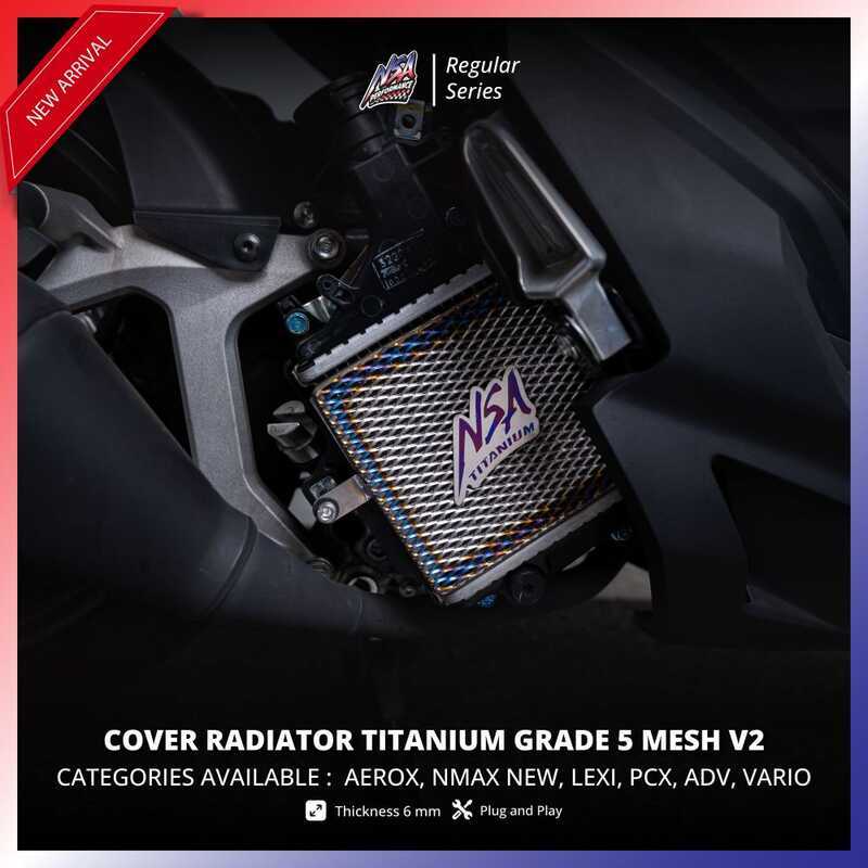 44 TITANIUM RADIATOR COVER – MESH V1-V2 PREMIUM SERIES [Nmax/Aerox ...