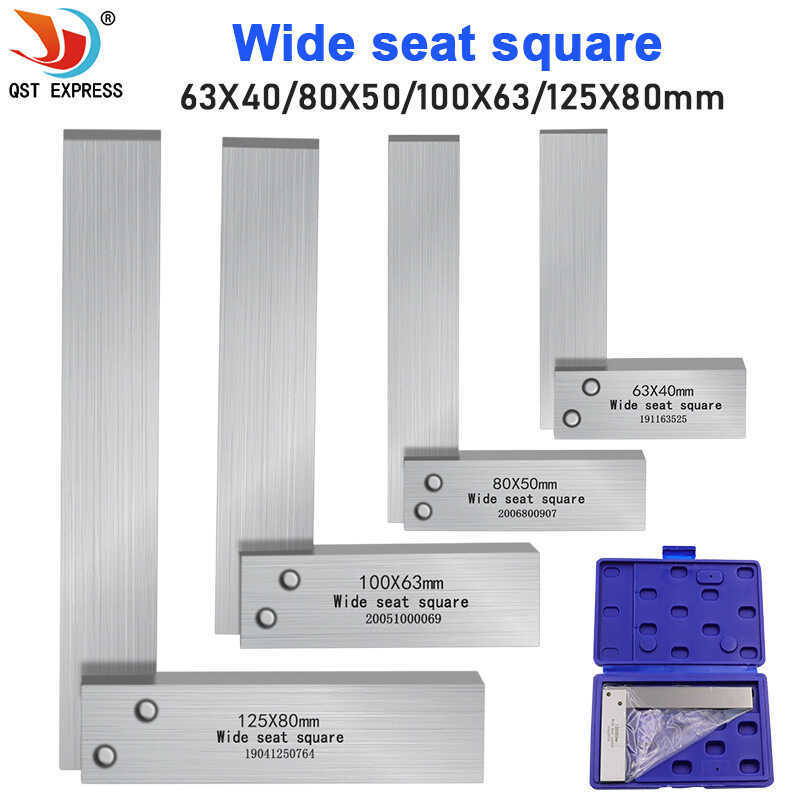 Carbon Steel 90 Degree Woodworking Wide Base L-Shaped Square Ruler ...