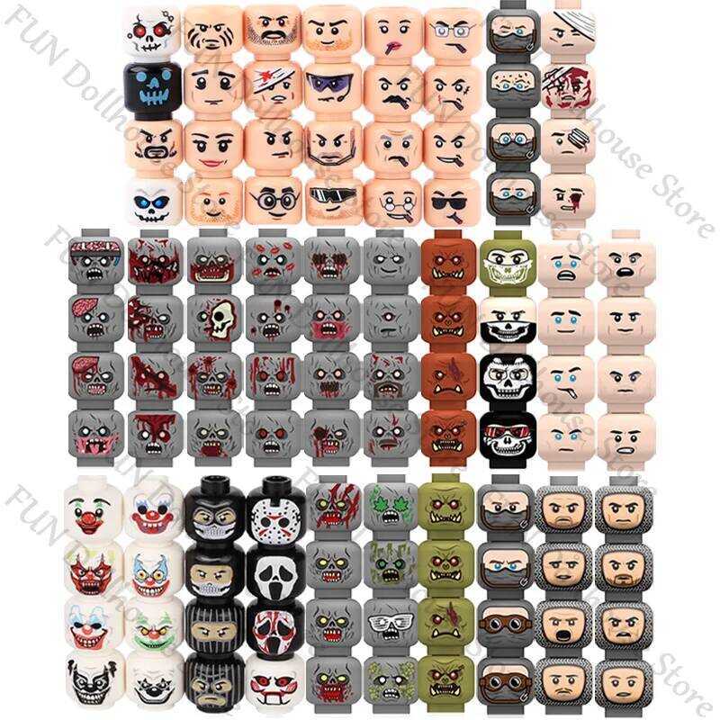 City Terror Film Special Force Orc Soldier Zombie Figures Facial ...