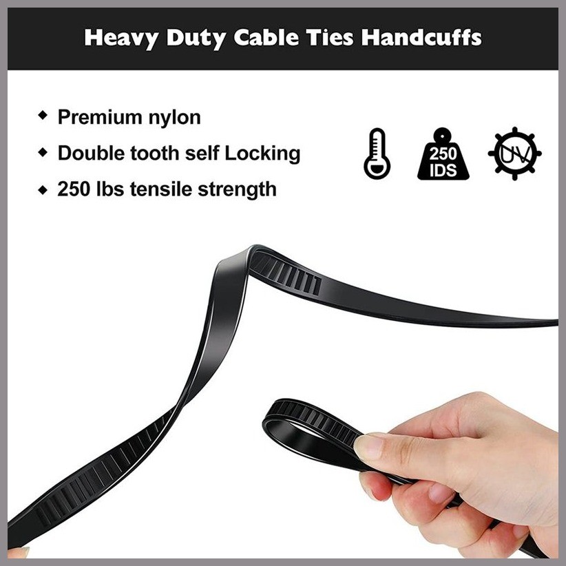 Disposable Double Buckle Cable Tie For Hang Kitchen Tools, Heavy Duty ...