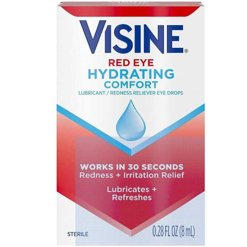 Visine Red Eye Hydrating Comfort Redness Relief Lubricating Drops 0 ...