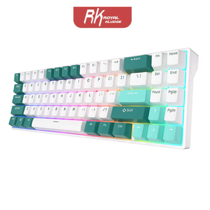 RK ROYAL KLUDGE Rk71 Gaming 71 Keys Wireless Hot Swappable Custom ...