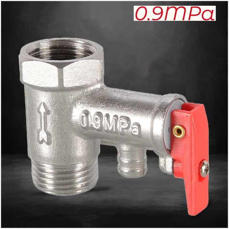 CRAFT - Safety Valve, Pressure Relief Valve Brass for Water Heaters, 0 ...