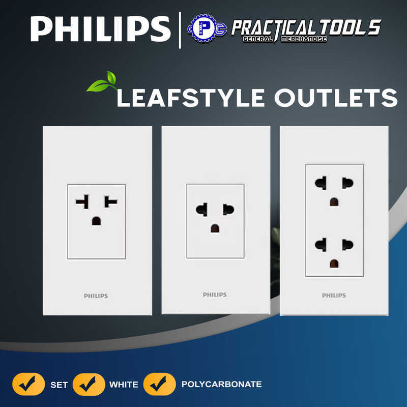 PHILIPS LEAFSTYLE Aircon, SIMPLEX AND DUPLEX OUTLETS | Shopee Philippines
