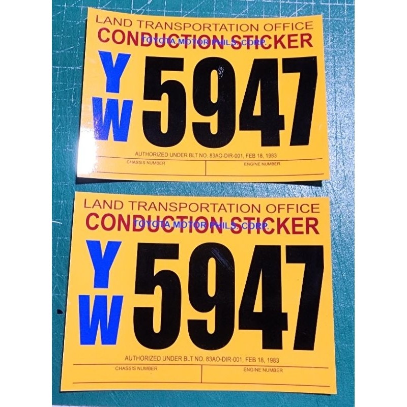 CONDUCTION STICKER (2PCS) 3M REFLECTORIZED | Shopee Philippines