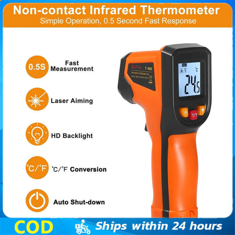 Infrared Handheld Thermometer -50~600℃ Laser Termometro Pyrometer Gun ...