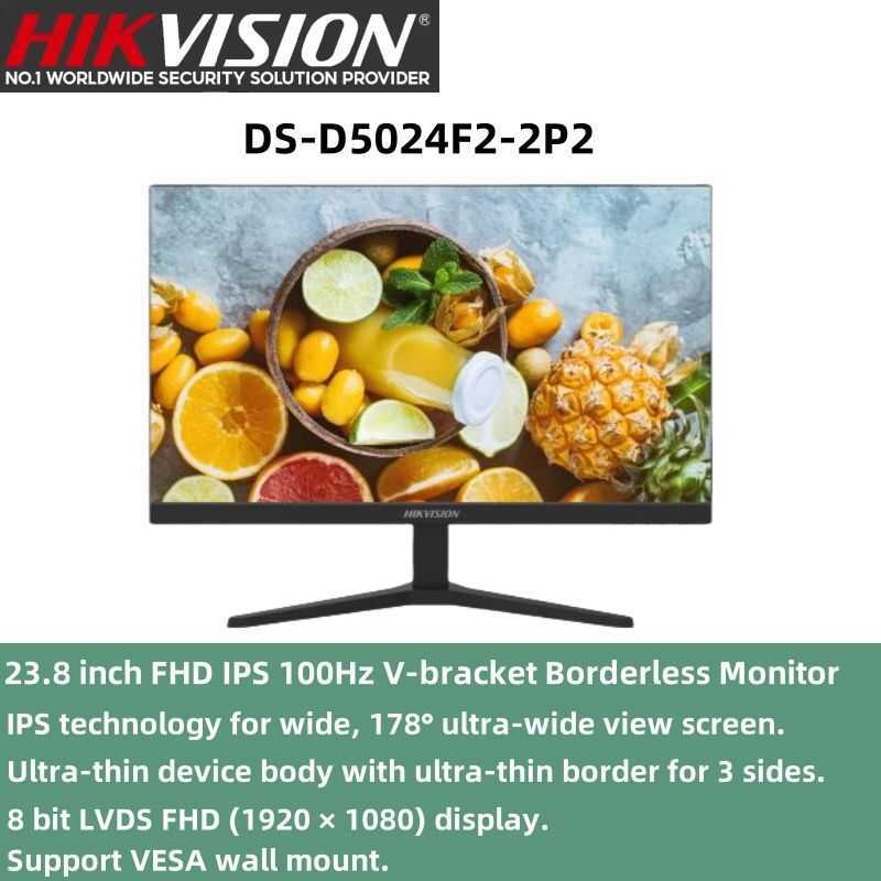 Hikvision 23.8 inch FHD Borderless Monitor 1080P Display Ultra-wide ...