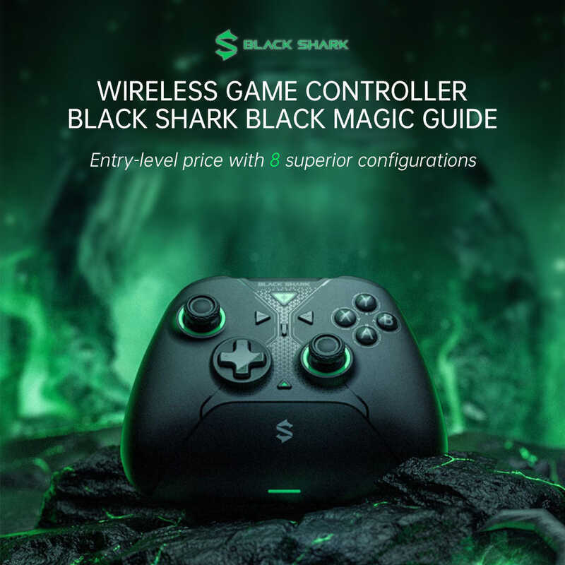 Original Shark Gamepad Wireless Controller Black Wizard Hall Magnetic ...