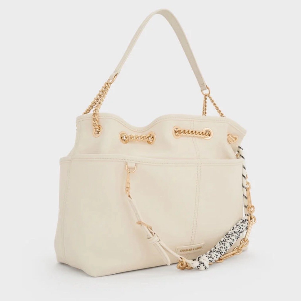 AddisonCK Knotted-Rope Canvas Multi-Compartment Women Tote Bag | Shopee ...