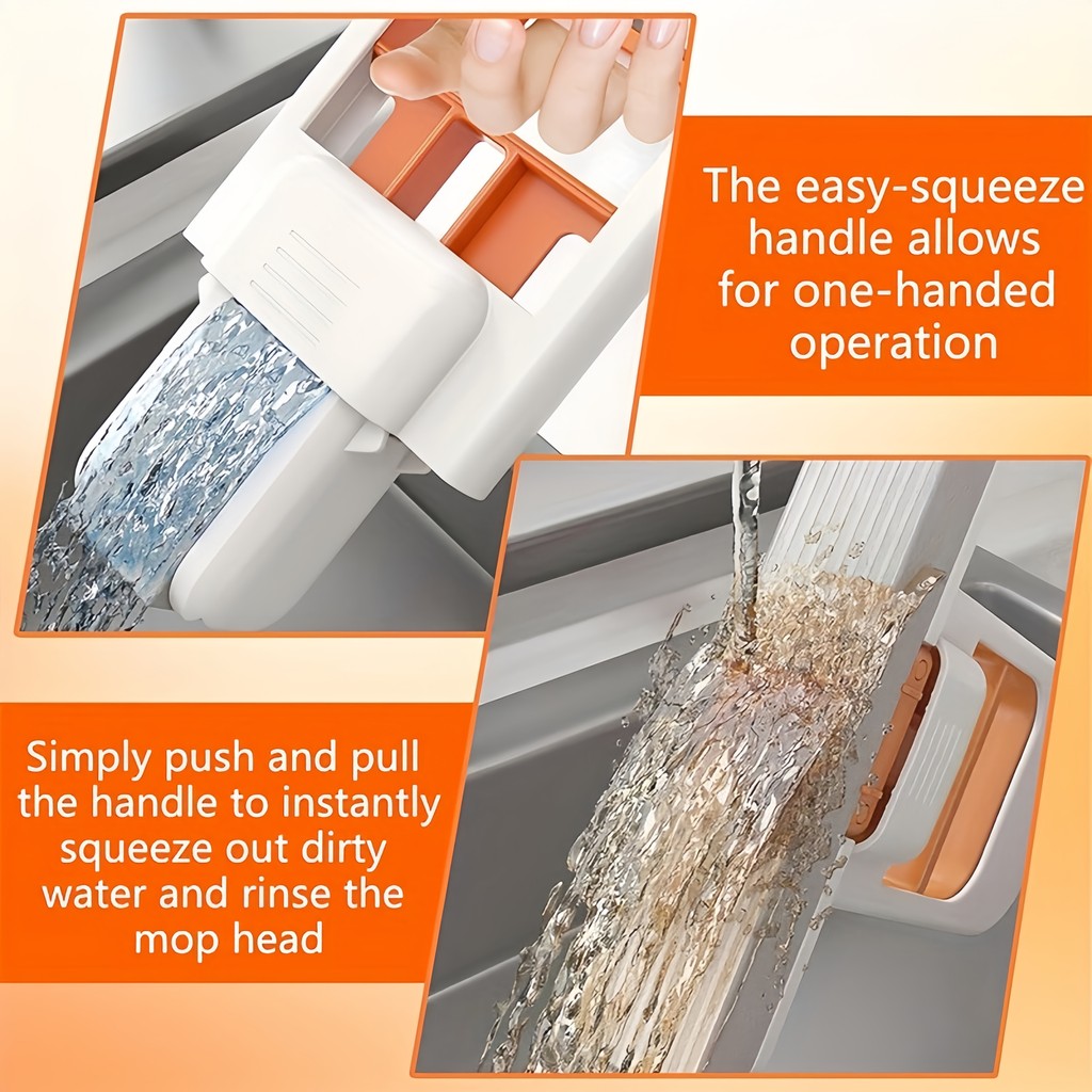 Mini Foldable Squeeze Mop, Portable Wet and Dry Cleaning Tool for ...