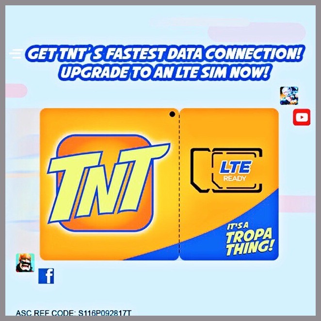 TNT 5G Tri-cut Simcard Brand New Fresh Free 21GB Data 10mini Call 100 ...