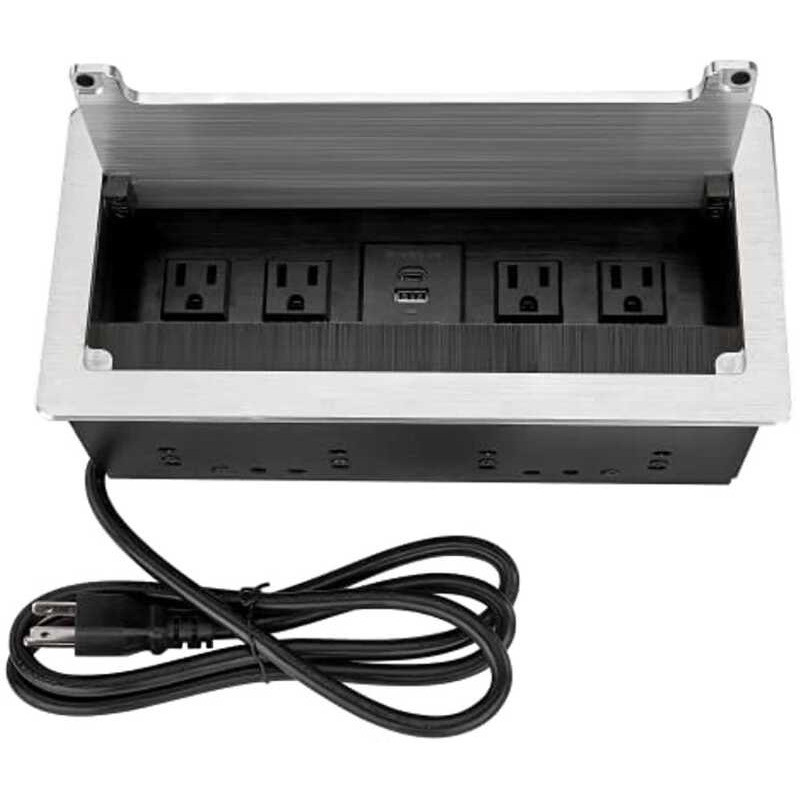 Universal Socket Mesa Power Socket Box, Table Multimedia Connectivity ...