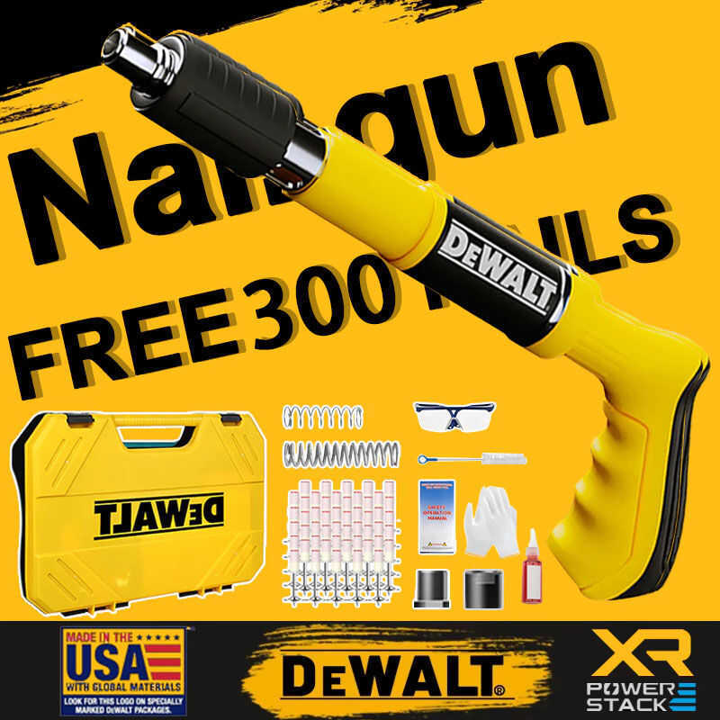 [300 Nails]Dewalt Nail Gun Heavy Duty Original Mini Manual Nails For ...