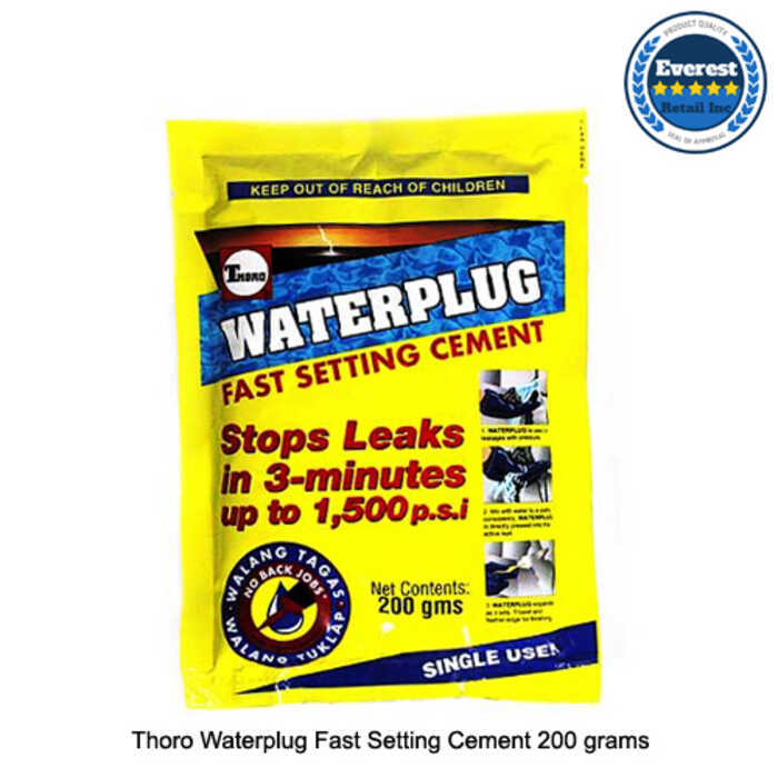 Thoro Waterplug Fast Setting Cement 200 Grams Dd7 | Shopee Philippines