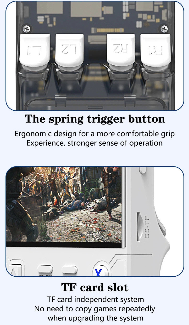 R36 Ultra Open Source Handheld Console - Mini Portable, HD Screen, Dual Joysticks for PSP/Arcade ...