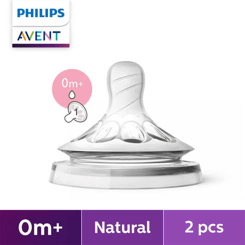 Philips AVENT 0M+ Natural Newborn Flow Nipples, 2-Pack B3b | Shopee ...