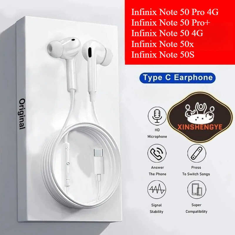 Headphones For Infinix Note 50 Pro 4G | Pro+| 50X Note50s Xinshengye ...