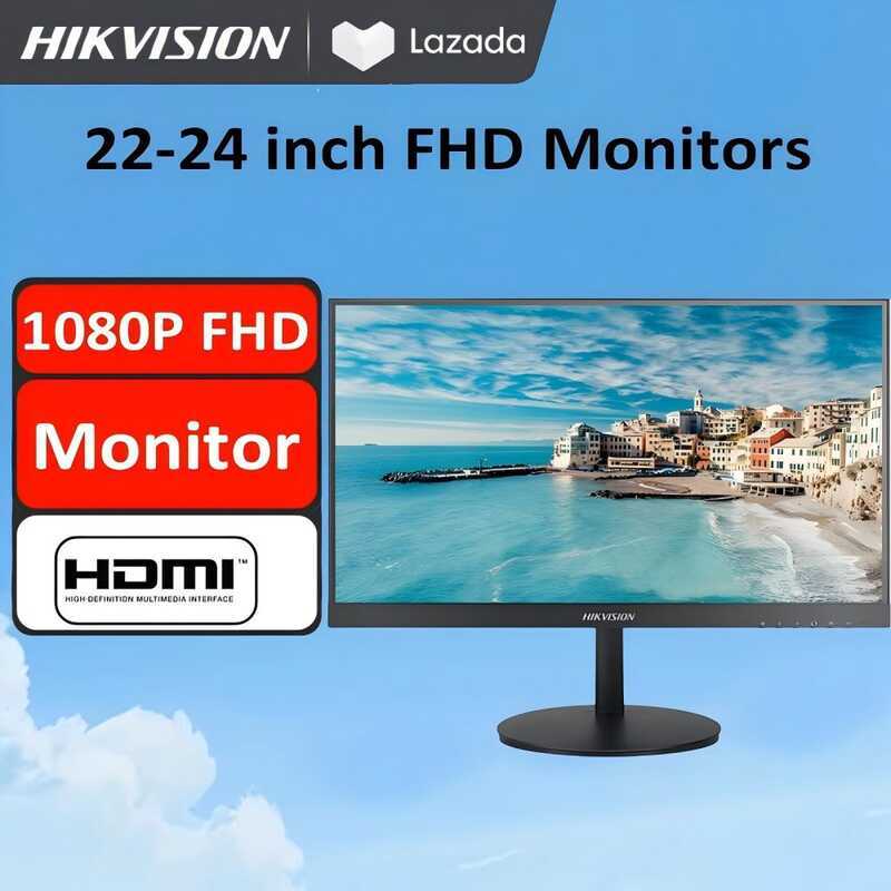 Hikvision 21.5 / 23.8 inch Surveillance FHD Video Monitor Security LCD ...