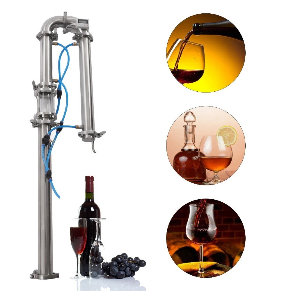 distillation tower Copper Mesh Tube Distillation Tower with Sight Glass ...