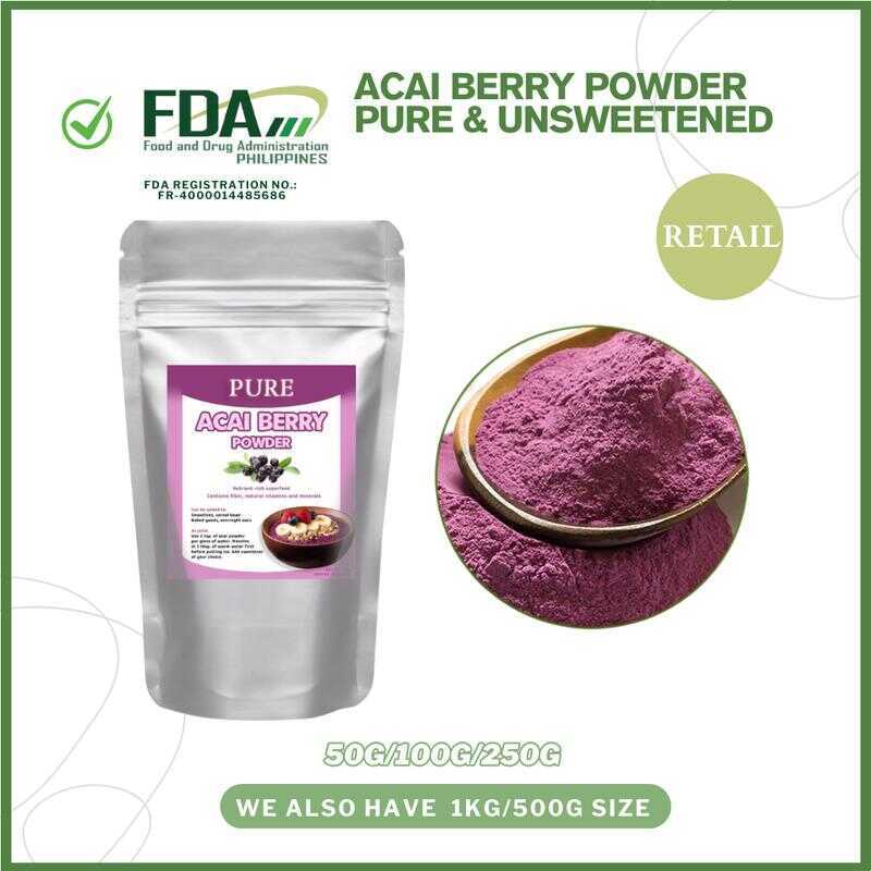 Zenfiber Organiques Acai Berry Powder - Pure & Unsweetened 52C | Shopee ...