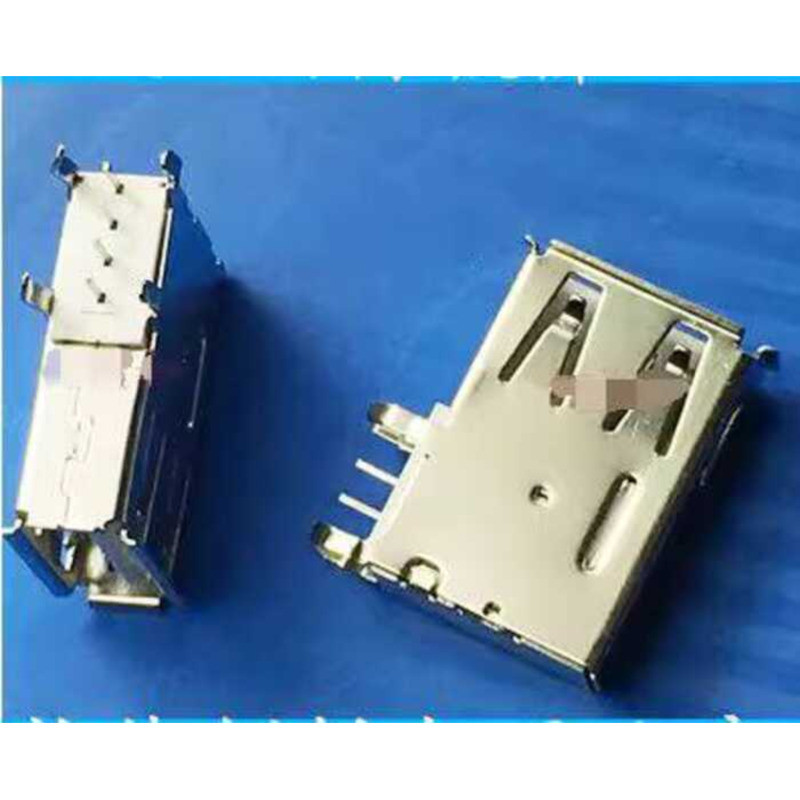 USB-A 90 Degree A Vertical USB Female Socket Long Body Side Plug ...