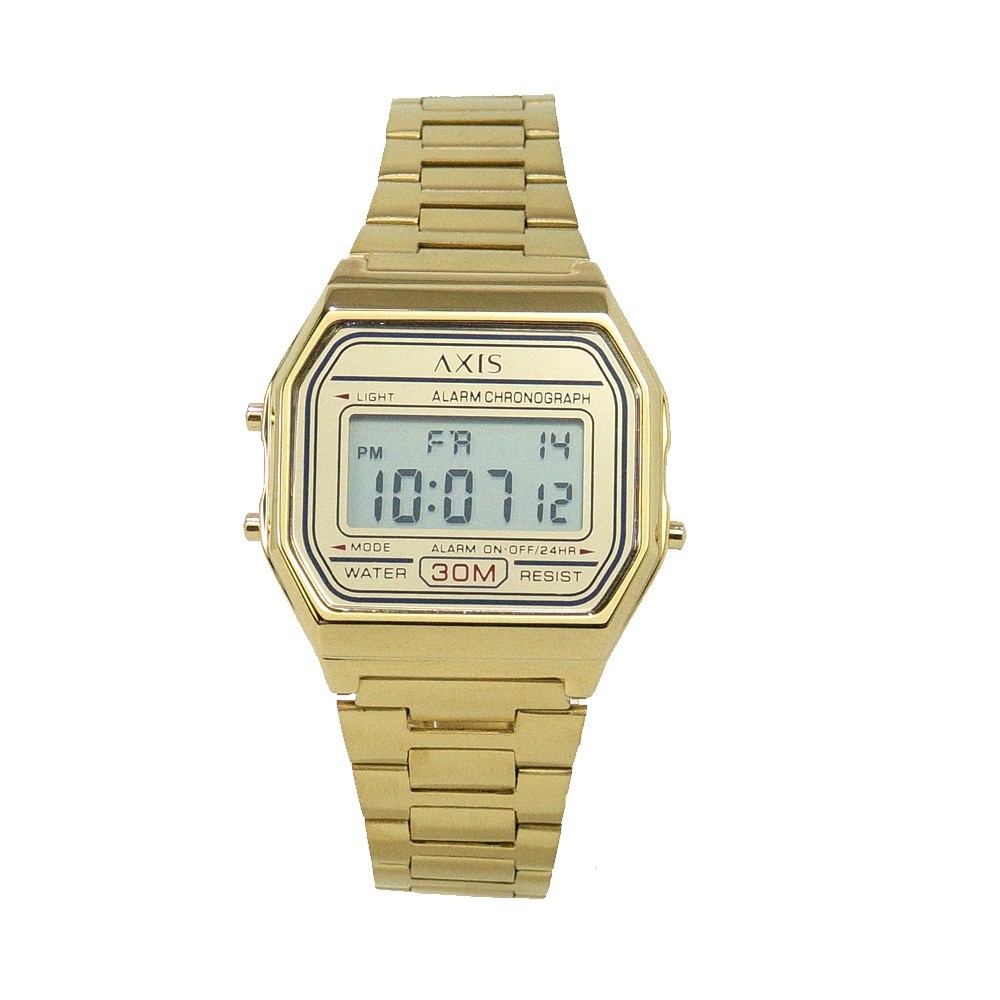 Axis Digital Gold Stainless SteelDigital Watch For Unisex AP3341-1216 ...