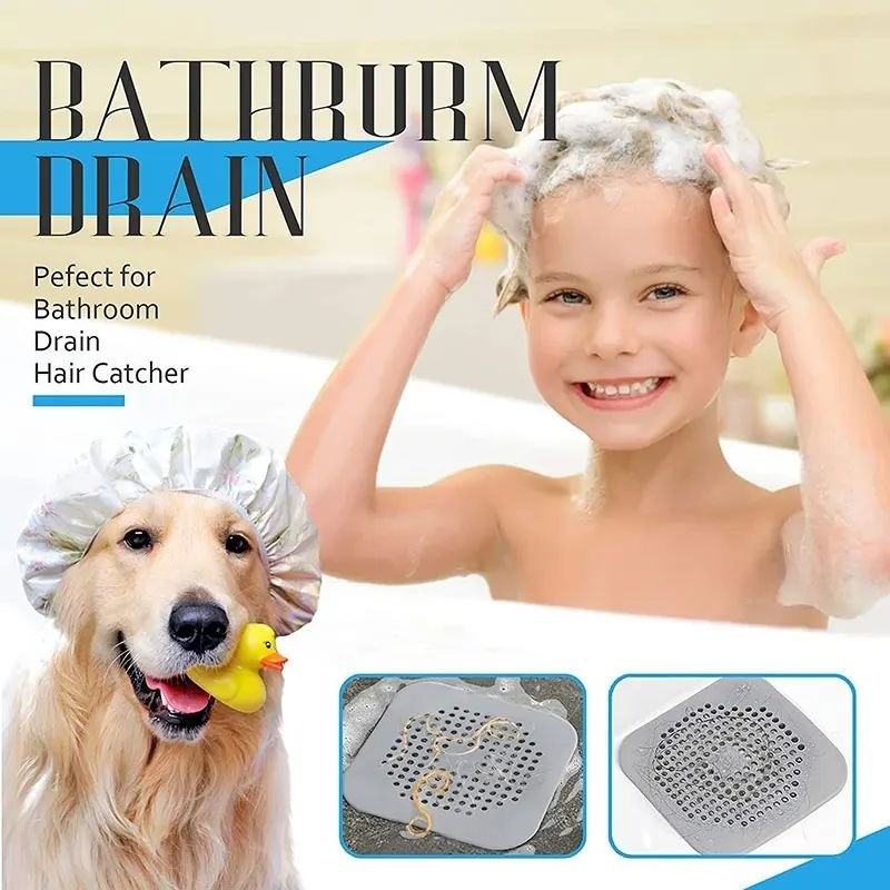 Anti-Clog Sink Strainer 14cm x 14cm, Durable Drain Protector for ...