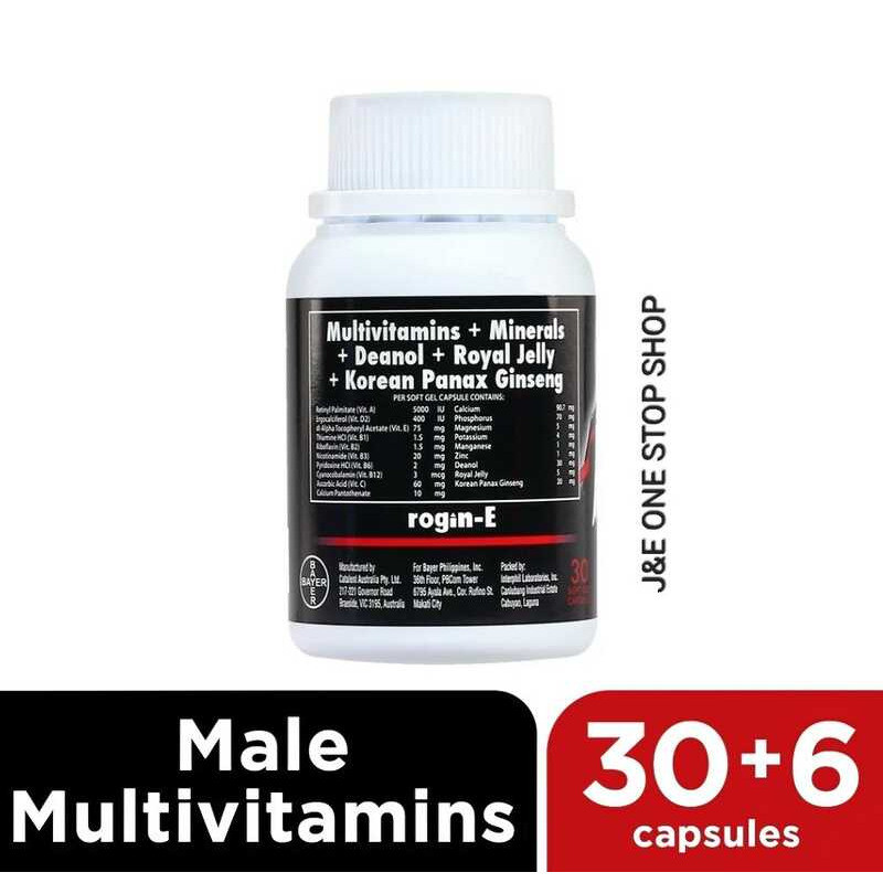 Rogin - E Male Multivatimins Soft Gel 36 Capsules 1 Bottle | Shopee ...