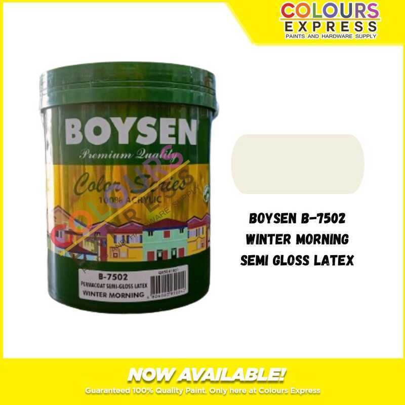 Boysen B-7502 Winter Morning Semi Gloss Latex 4L And 16L Sizes E4a ...
