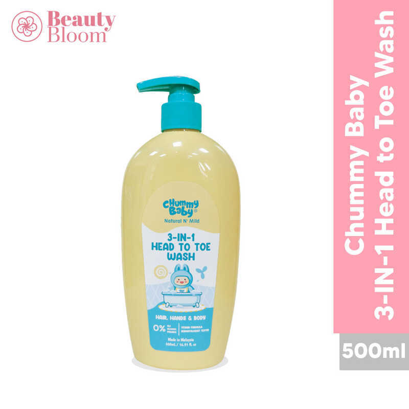 Chummy Baby Natural N' Mild 3-In-1 Head To Toe Wash 500Ml E44 | Shopee ...