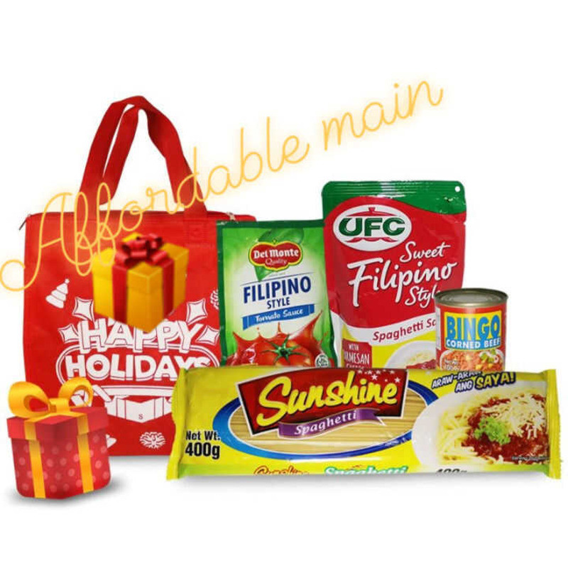 Christmas bundle package Spaghetti gift set basket #012 | Shopee ...