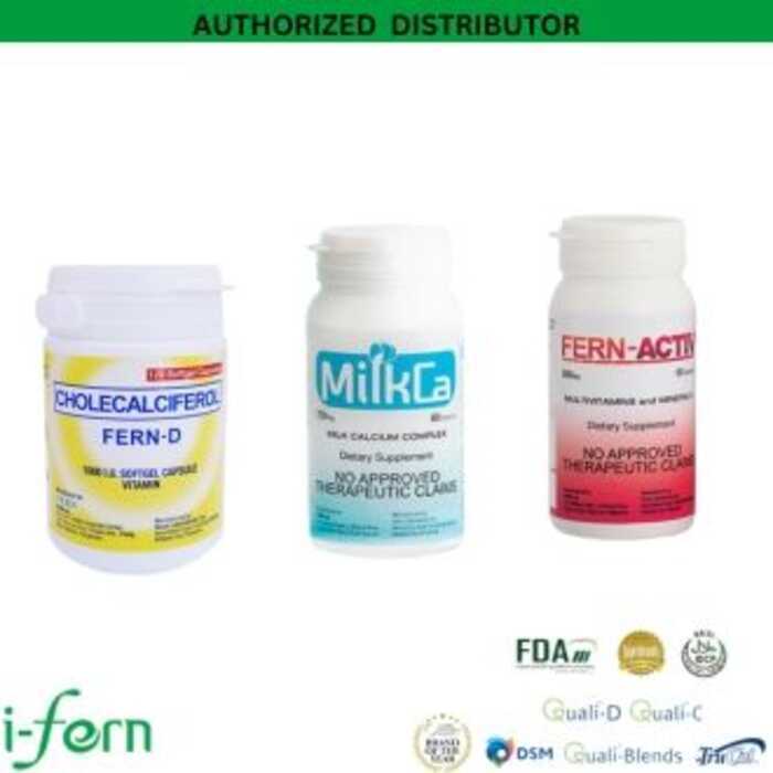 IFERN PRODUCT POWER TRIO MILKCA, ACTIV, FERN-D 120 100% Original ...