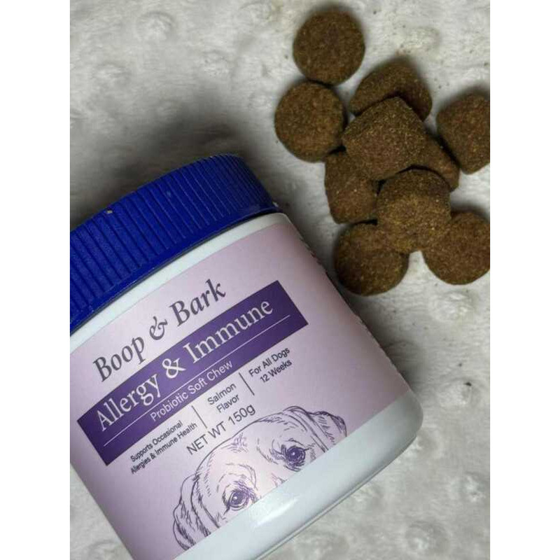Boop & Bark - Allergy & Immune Probiotic Soft Chews For Dogs Salmon ...