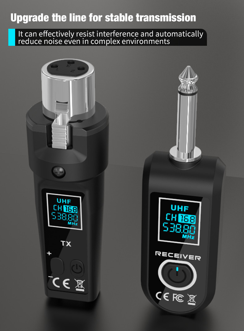 Christmas Gift Wireless TRS Transmitter and Receiver 6.35mm ...