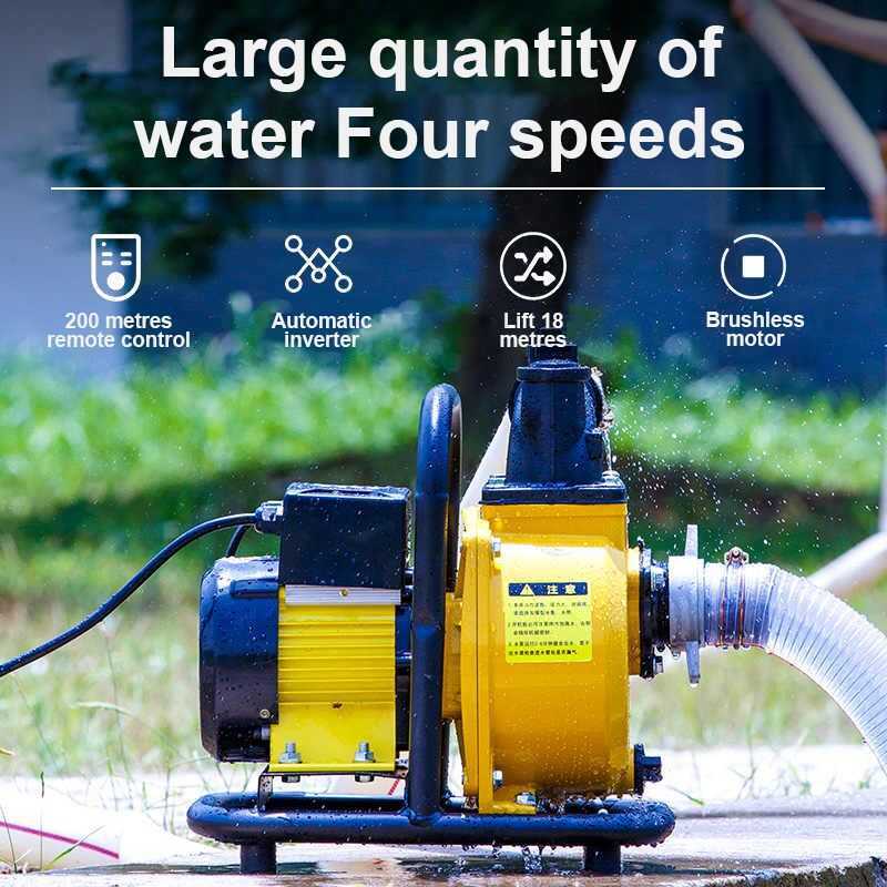 MONKEY 2/3-Inch DC Intelligent Brushless Self-Priming Pump, 72V Battery ...