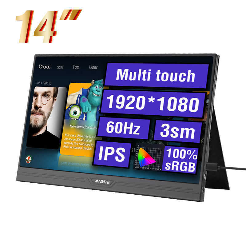 Portable Monitor For Laptop An 14"Portable Touch Monitor Usb Type-C ...