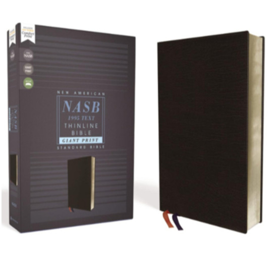 NASB 1995 Text Thinline Giant Print Black Bonded Leather | Shopee ...