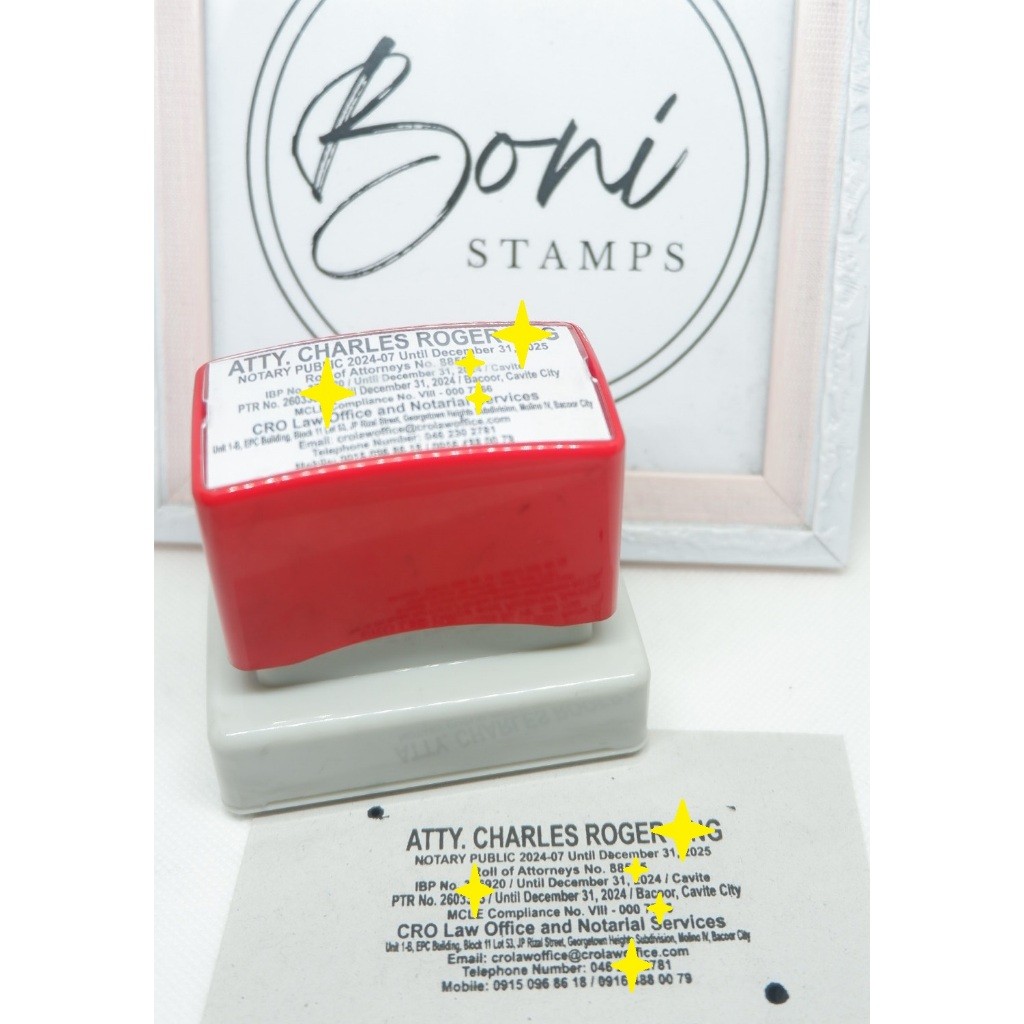 Self-Inking Notarial Stamp | Shopee Philippines